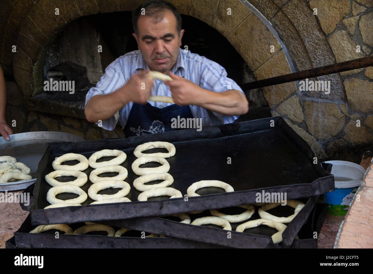 Safranbolu simit bakery turkish sesame hi-res stock photography and ...