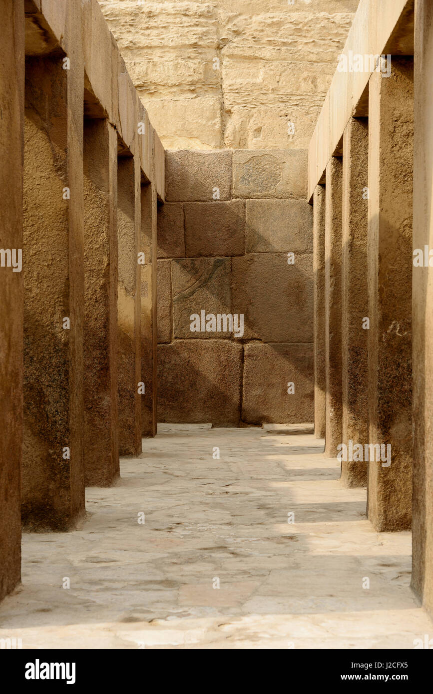 Egypt, Giza Gouvernement, Giza, Valley Temple of the Chephren Pyramid ...