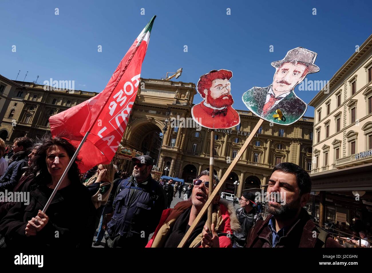 Florence. Strike and national demonstration of 14 Italian opera ...