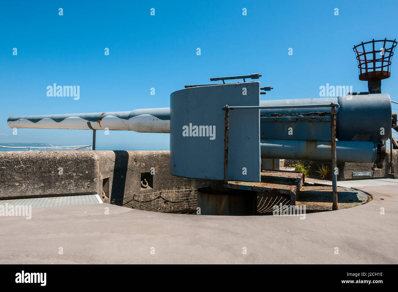 A 6 inch Breach loading gun on a typical coast mounting guards Portland ...
