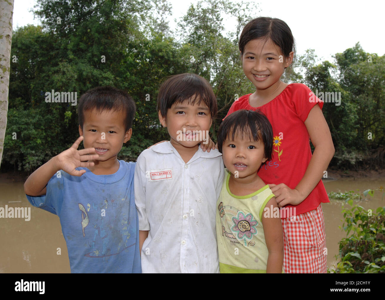 Asia, Vietnam. Young Vietnamese children, Can Tho (Editorial Usage Only ...