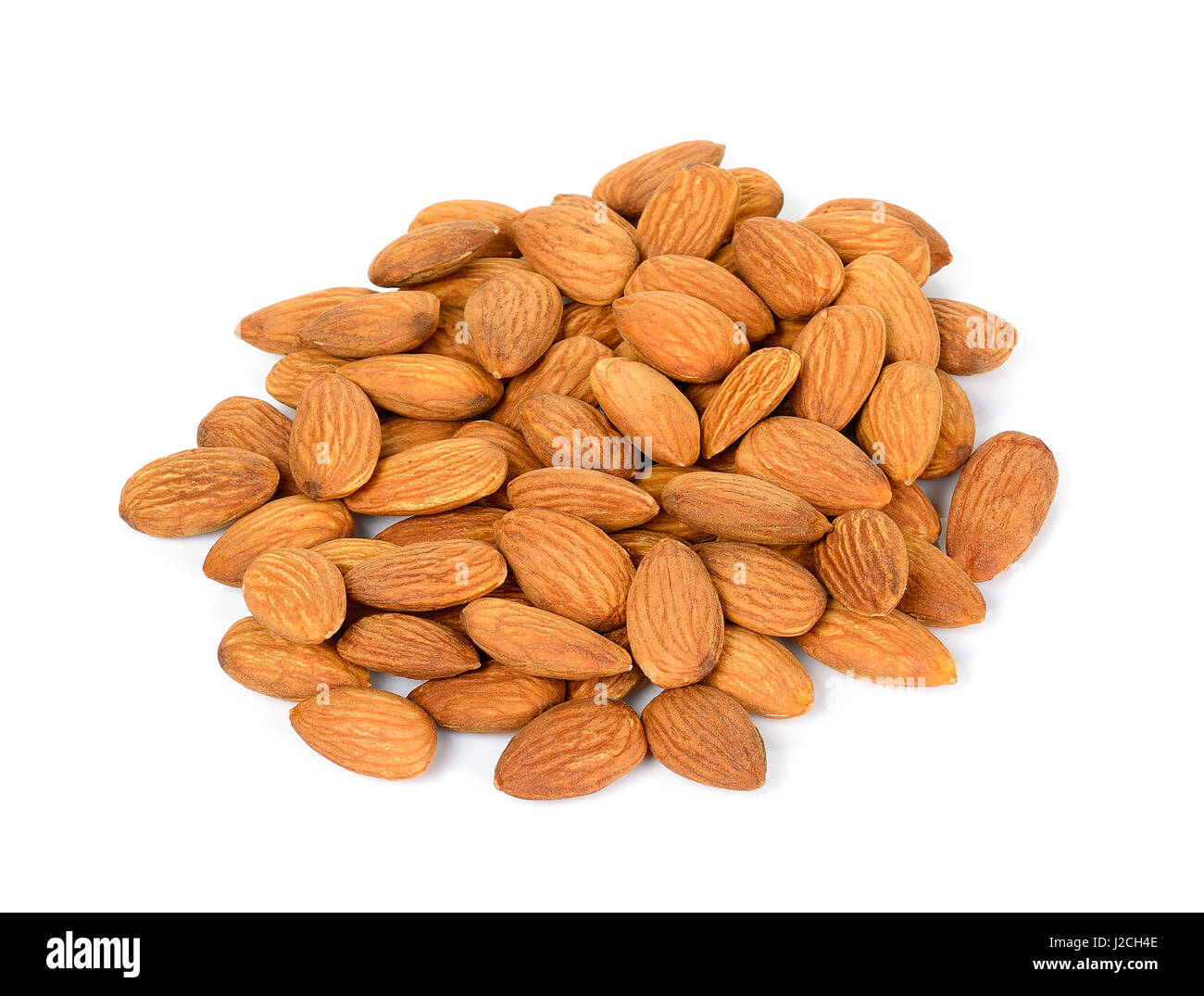 almonds isolated on the white background Stock Photo - Alamy
