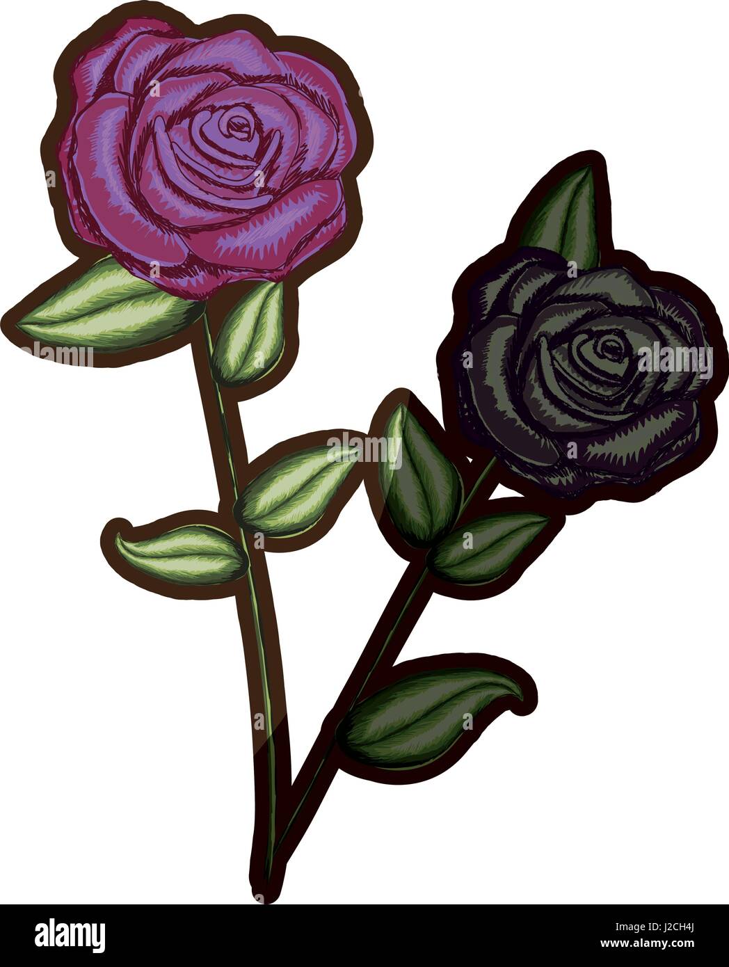 Rose With Twisted Stem