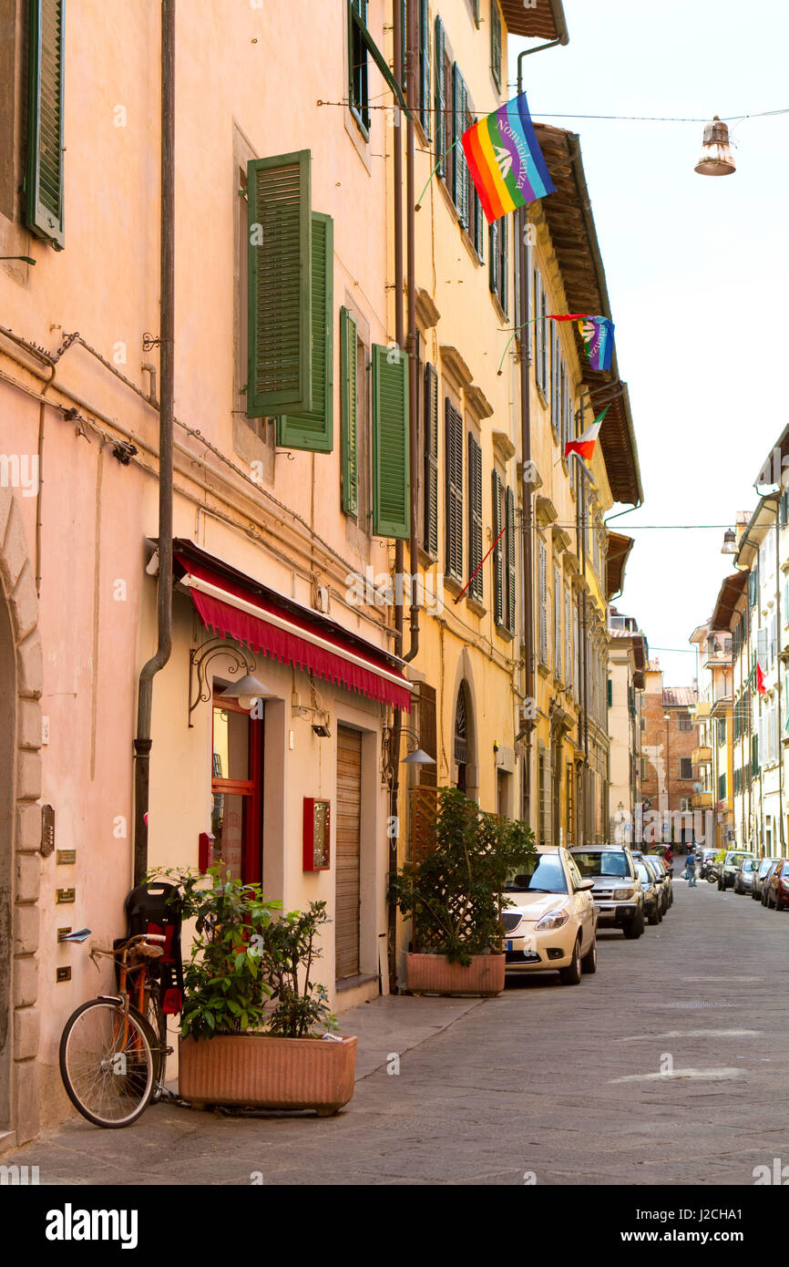 Italy, Tuscany, Pisa, The inner city of Pisa, Italy: Pisa downtown ...