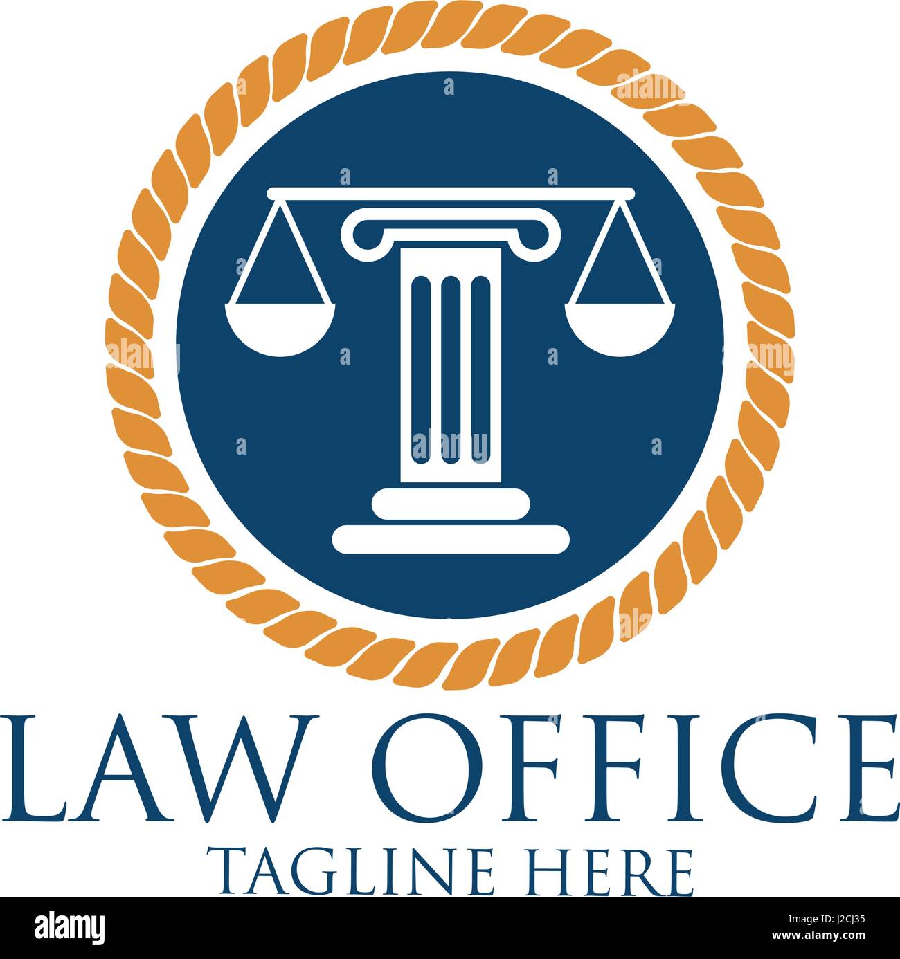 law firm logo with text space for your slogan / tagline, vector ...