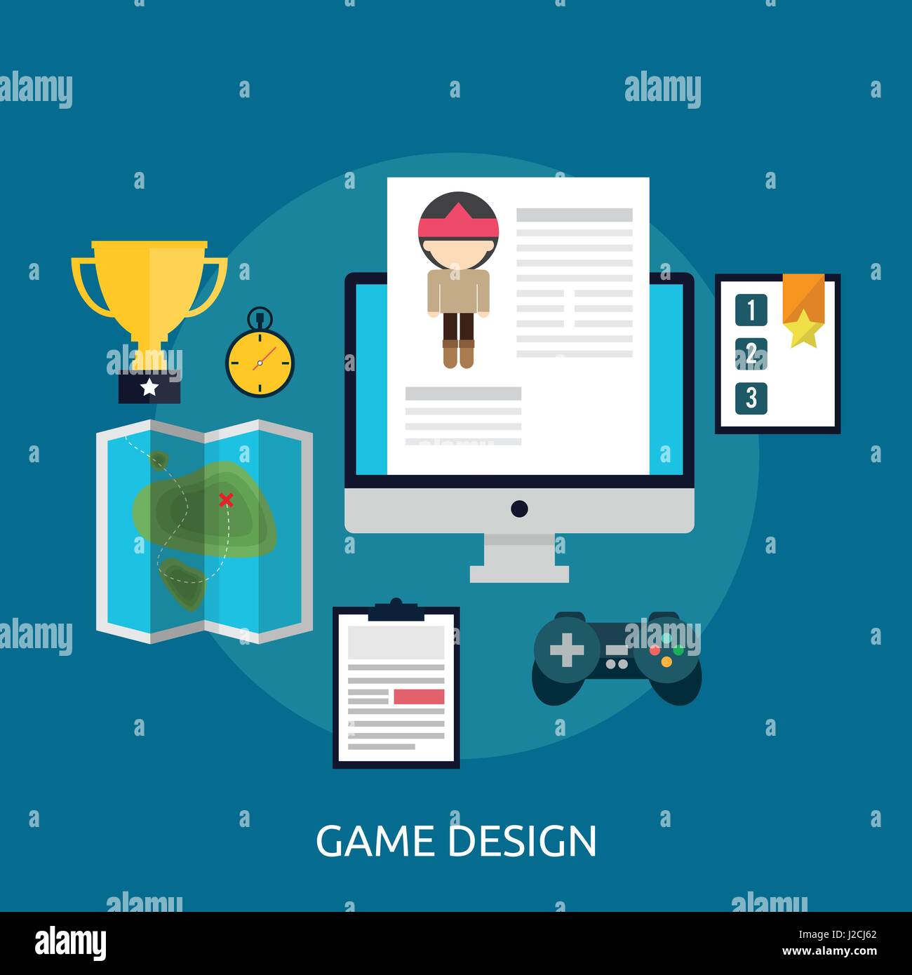 Game development gamepad icon Stock Vector Images - Alamy