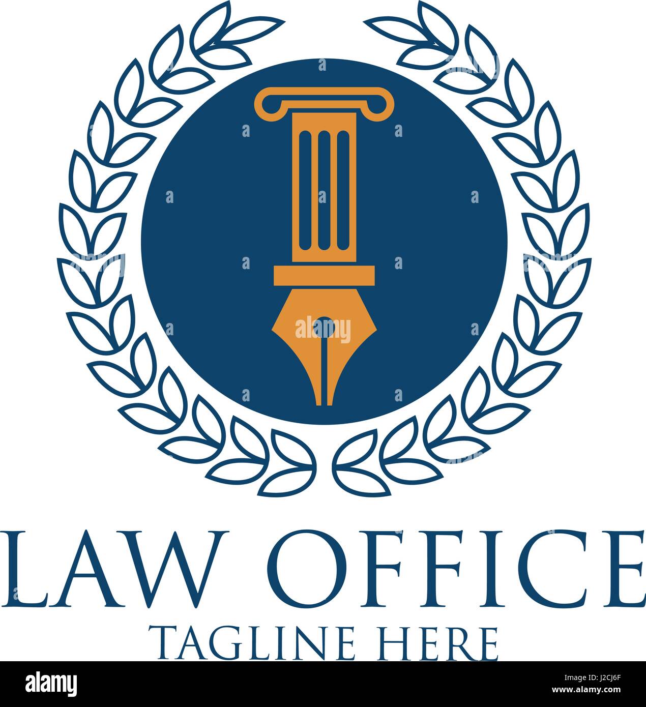 law firm logo with text space for your slogan / tagline, vector ...