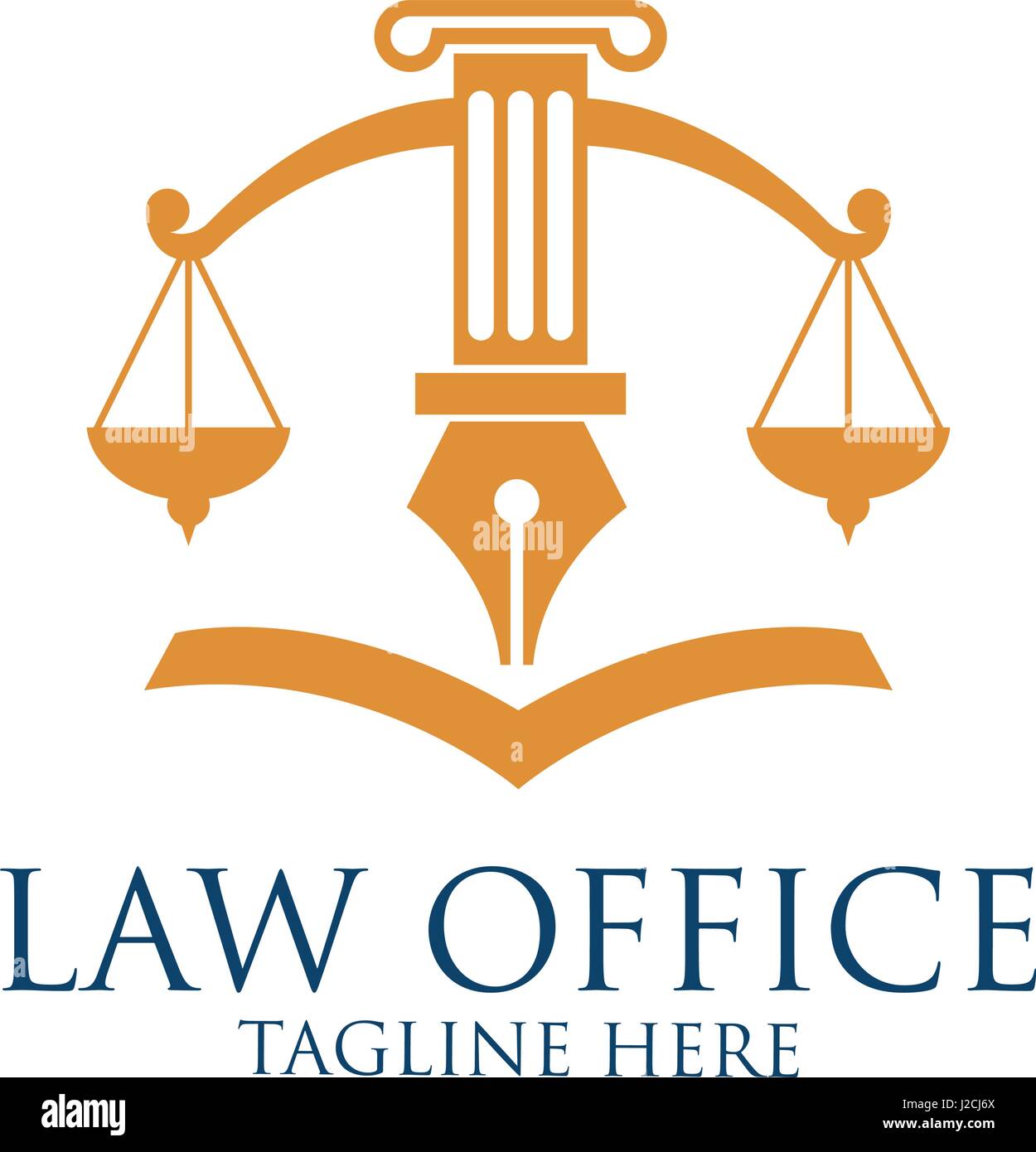 law firm logo with text space for your slogan / tagline, vector ...