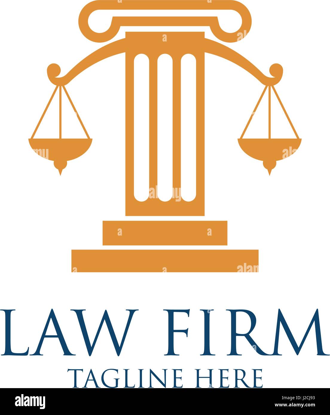 law firm logo with text space for your slogan / tagline, vector ...