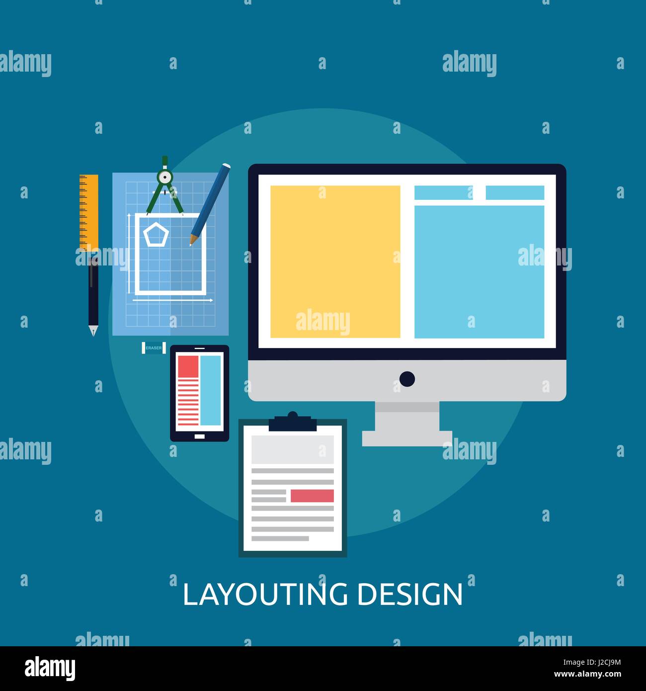 Great flat illustration concept icon and use for design, development ...