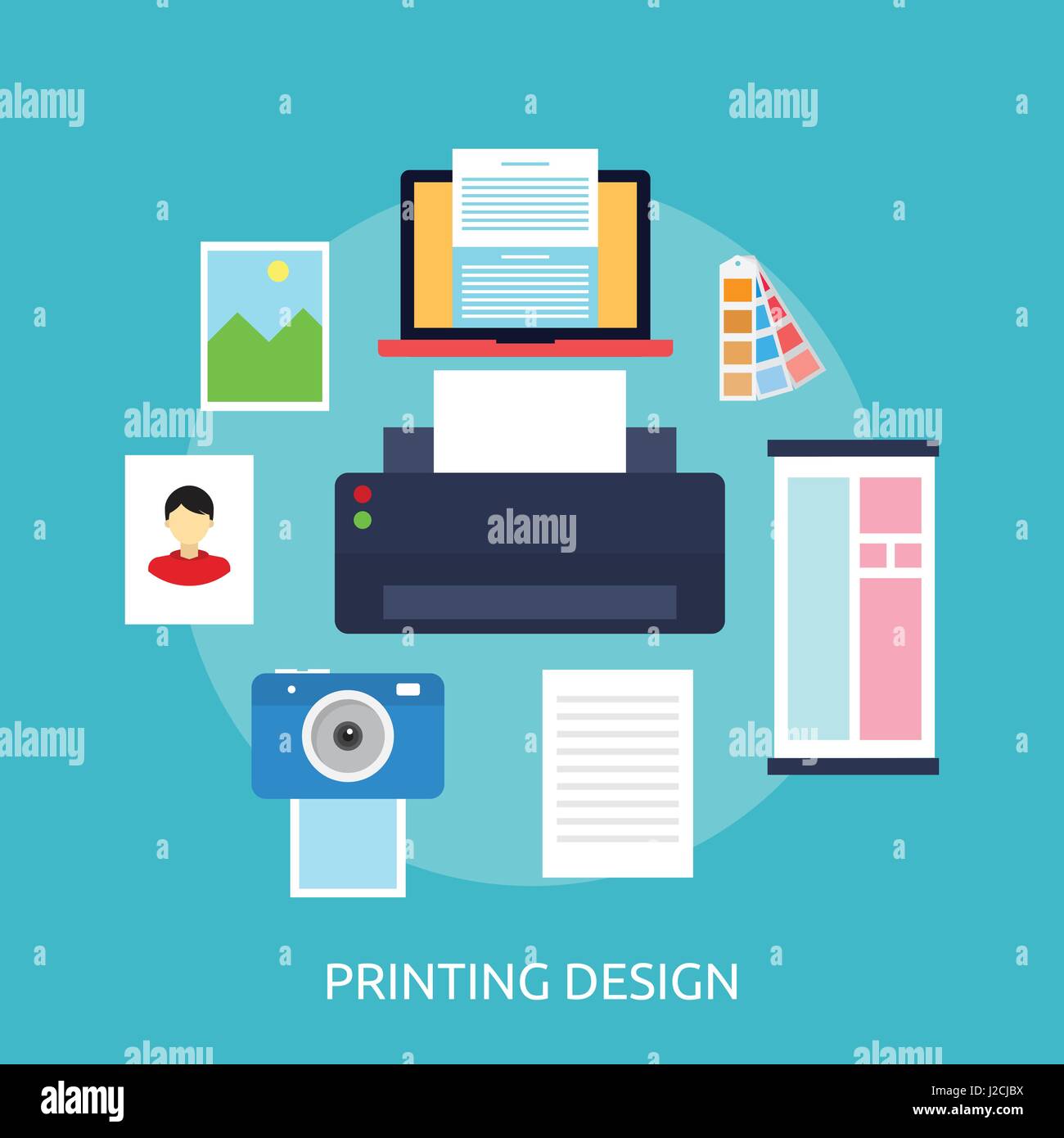 Great flat illustration concept icon and use for design, development ...