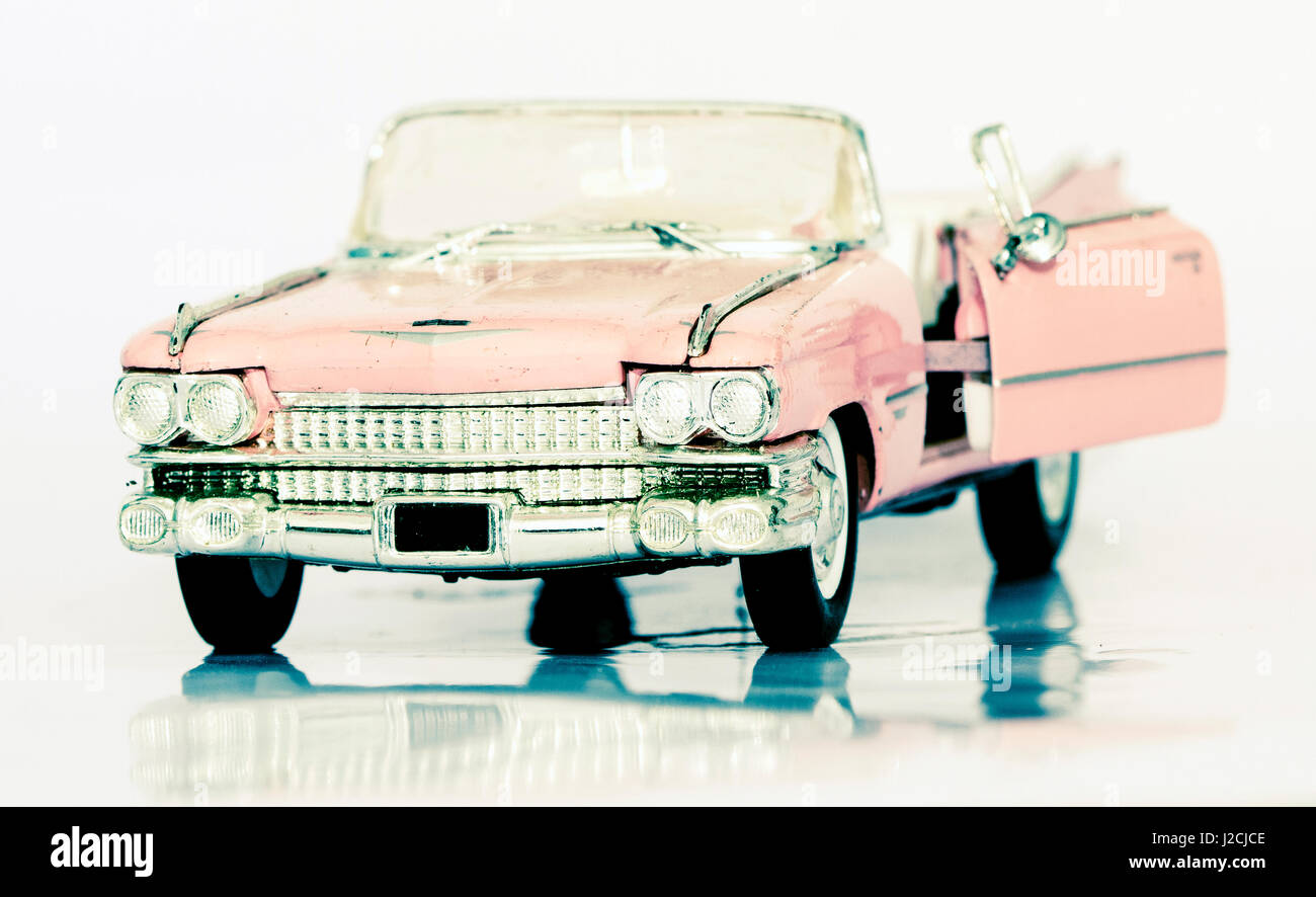 pink vintage toy car Stock Photo - Alamy