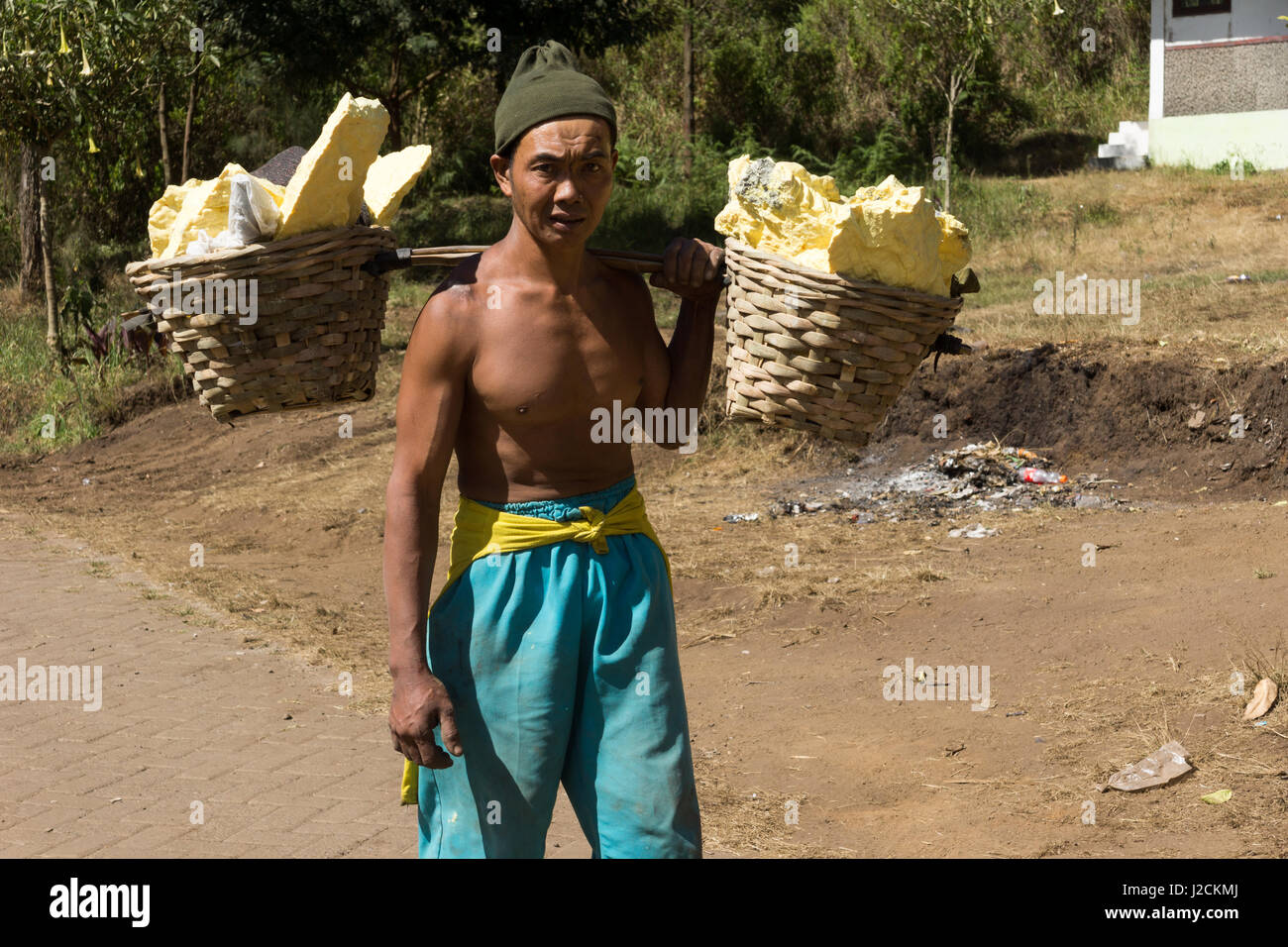 Indonesia, Java Timur, Bondowoso, volcano Ijen Stock Photo - Alamy