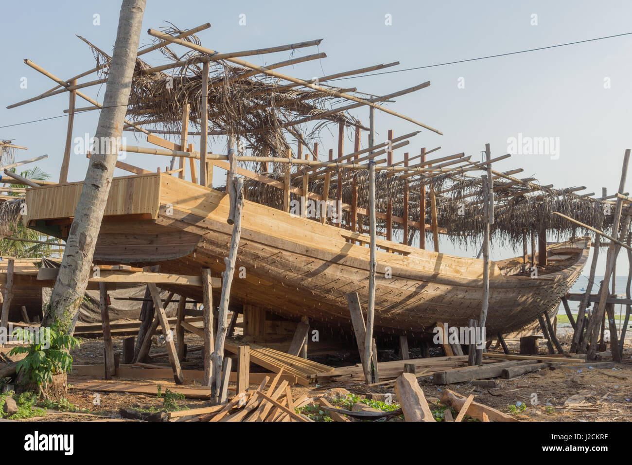 Indonesia, Sulawesi Selatan, Bulukumba, shipbuilding, beach Stock Photo ...
