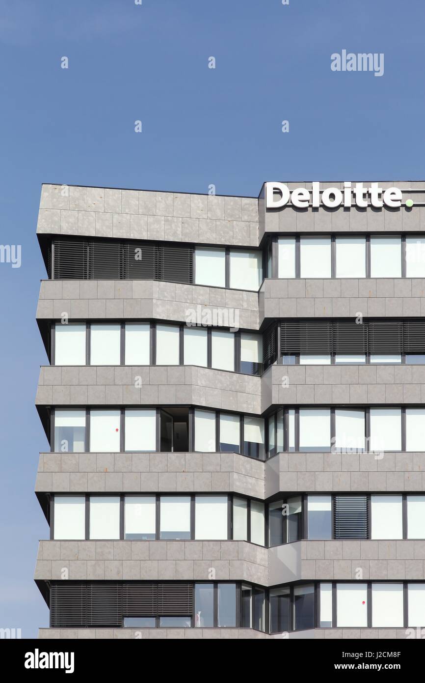 Lyon, France - March 15, 2017: Deloitte building in Lyon, France ...