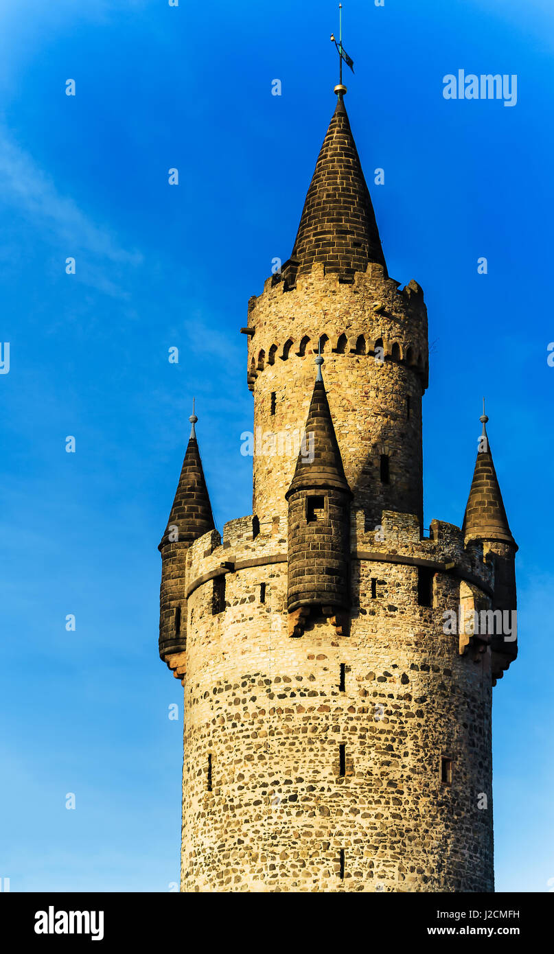 The Adolfsturm (churn tower) in Friedberg Hesse, near Bad Nauheim and ...