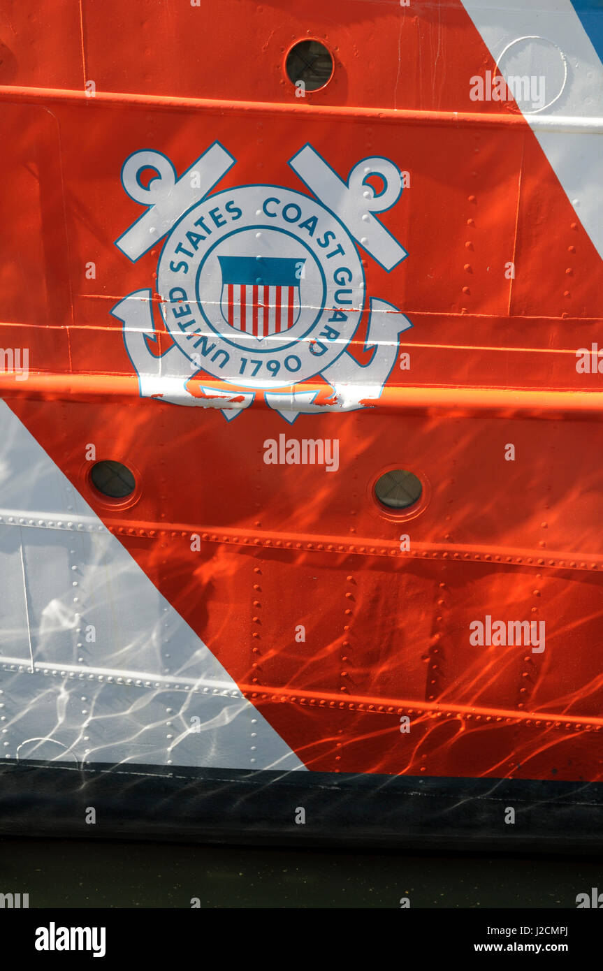 Canada, British Columbia, Victoria. United States Coast Guard insignia ...