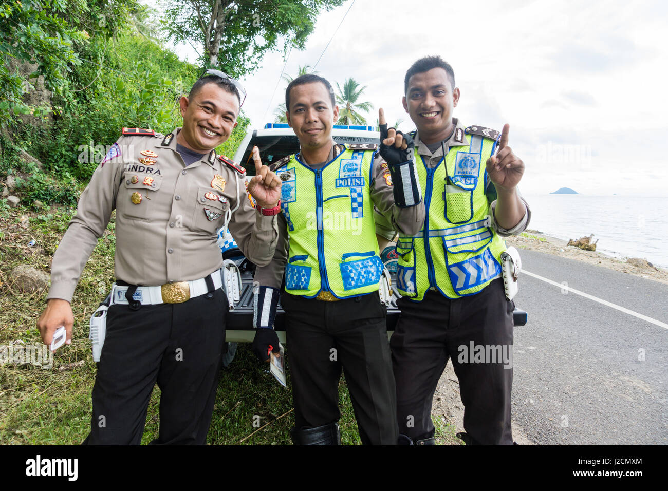 Indonesian police hi-res stock photography and images - Alamy