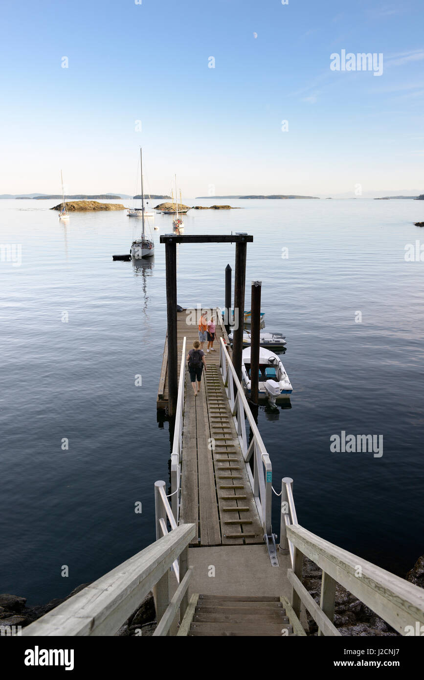 Canada, British Columbia, Gulf Islands, Portland Island. Looking down ...