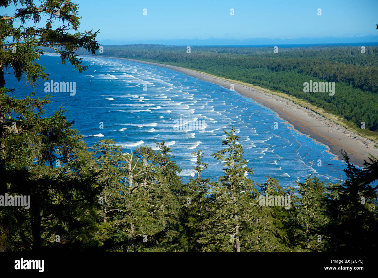 Haida Gwaii Islands, British Columbia. North Beach from Tow Hill On ...
