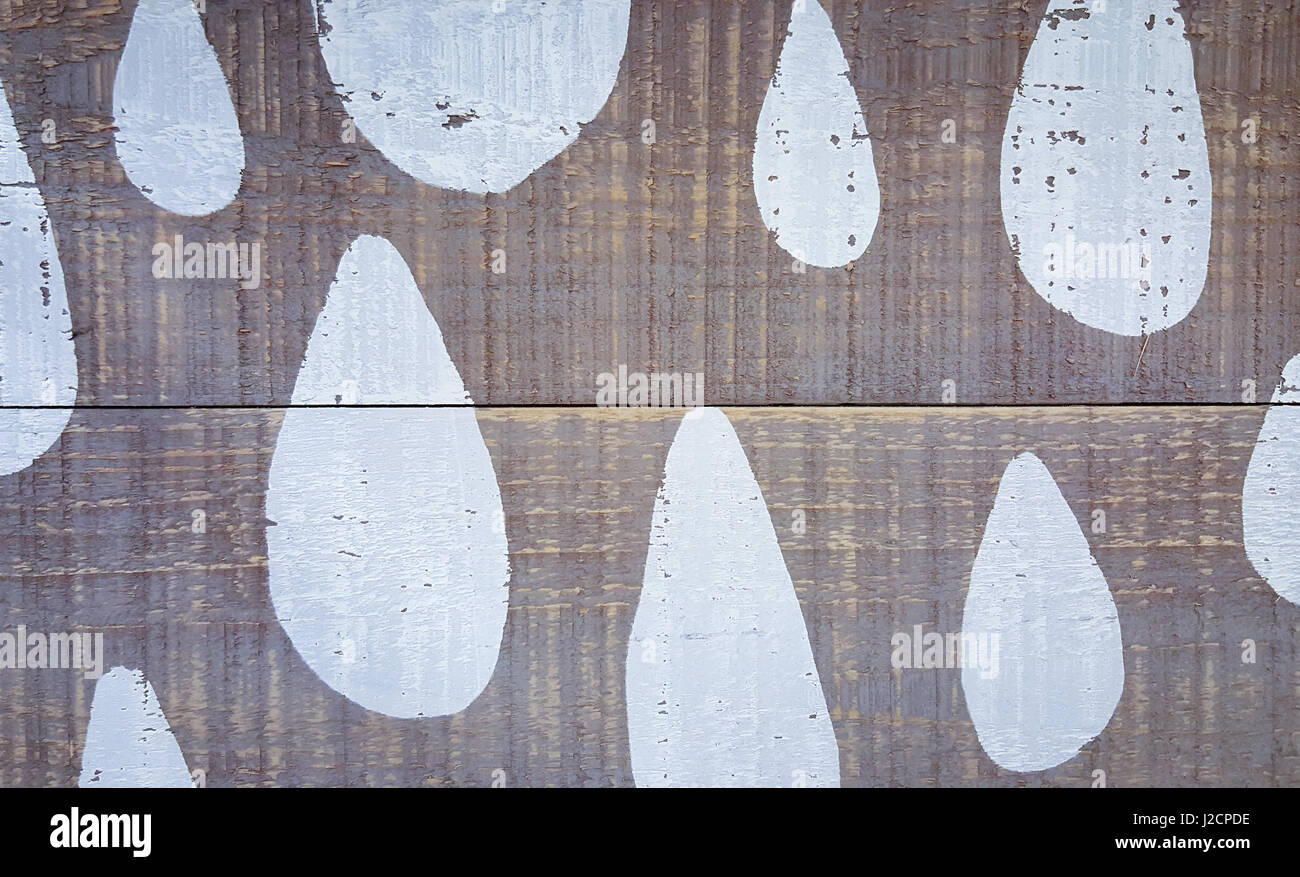 Rustic vintage wooden background with white rain drops peeling pattern ...