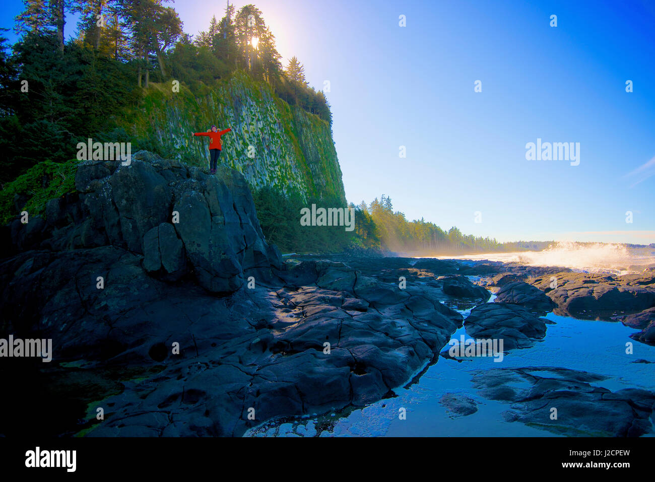 Haida Gwaii, British Columbia. Tow Hill is a large volcanic plug on the ...
