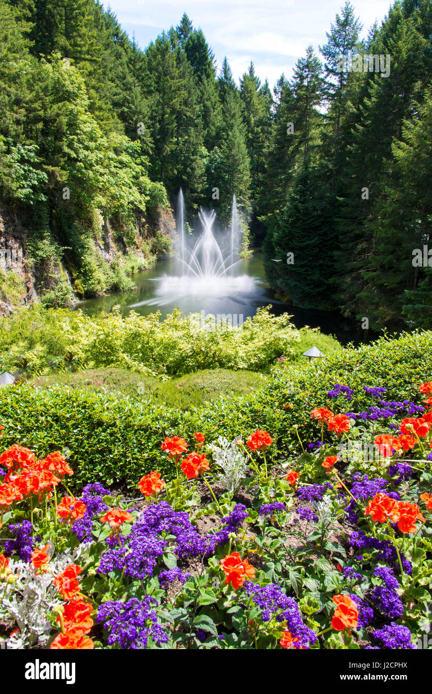 The ross fountain butchart gardens hi-res stock photography and images ...