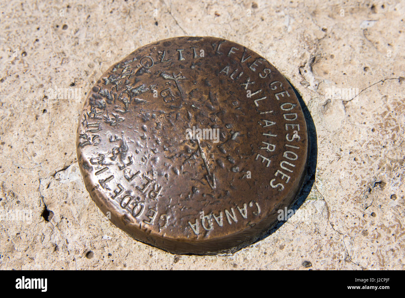 Canada, British Columbia, Victoria. Mt. Douglas Park, Geodetic survey ...