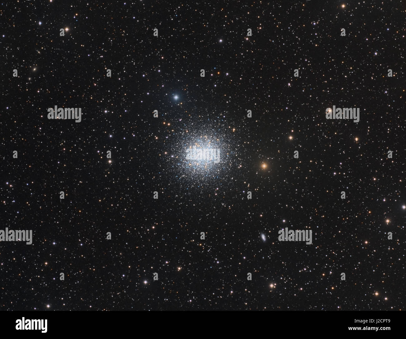 Messier 13 (M13, NGC 6205) - the Great Globular Cluster in the constellation of Hercules Stock ...