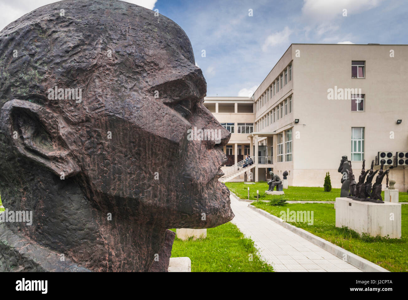 Bulgaria, Sofia, Sculpture Park of Socialist art, bust of Lenin, by ...
