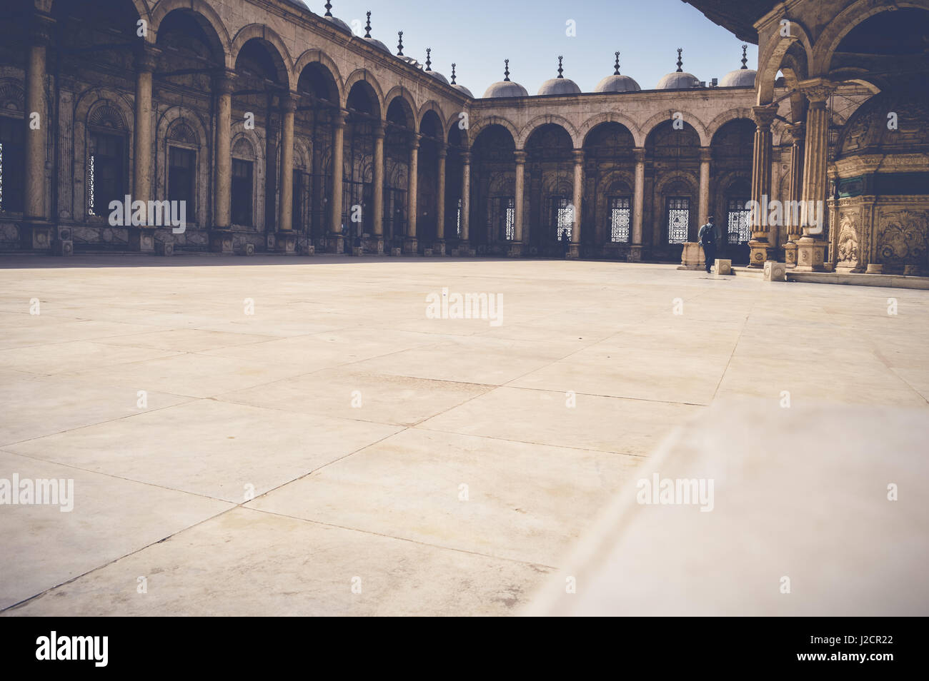 cairo, egypt, april 22, 2017: view inside muhammad ali mosque at cairo ...