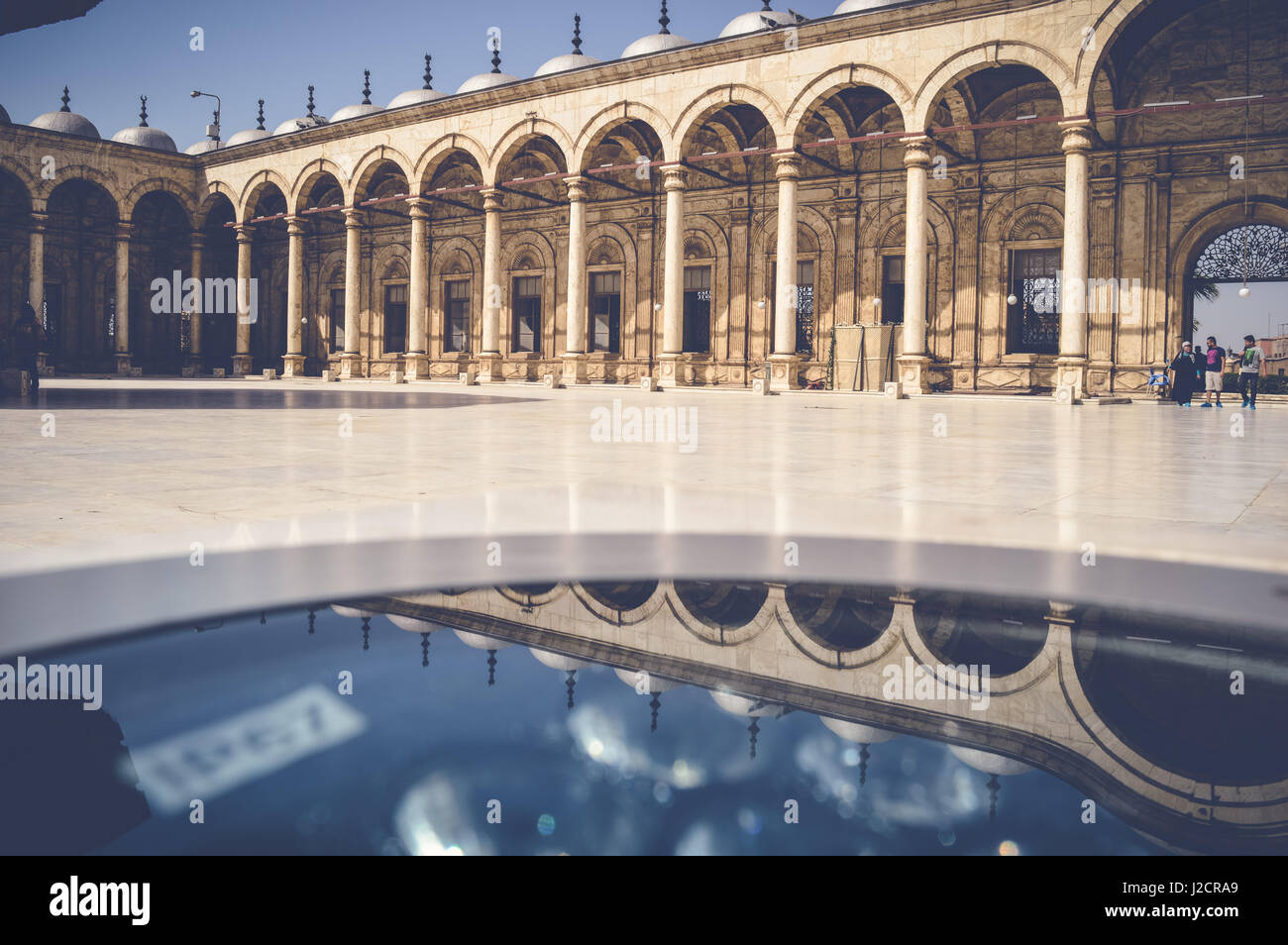 cairo, egypt, april 22, 2017: view inside muhammad ali mosque with ...