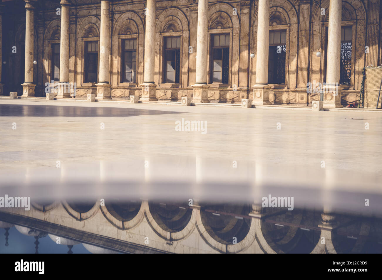 cairo, egypt, april 22, 2017: view inside muhammad ali mosque with ...