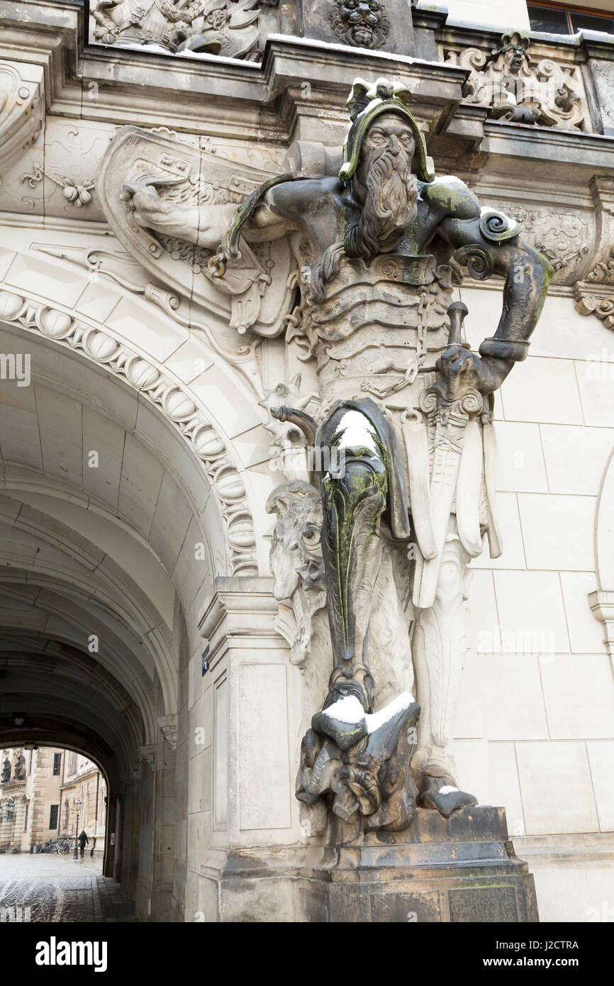 Dresden statue flanking hi-res stock photography and images - Alamy