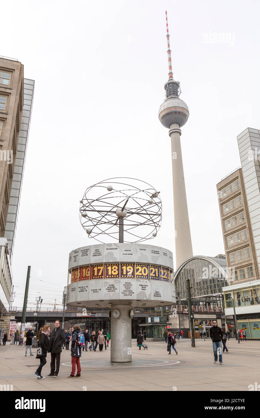 Worldtime clock alexanderplatz hi-res stock photography and images - Alamy