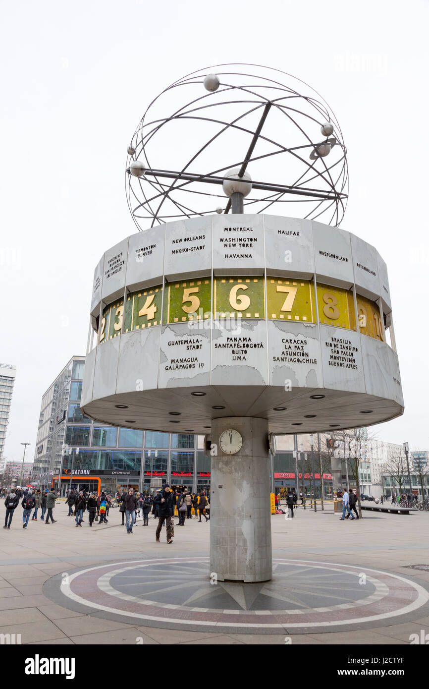 Worldtime clock alexanderplatz hi-res stock photography and images - Alamy