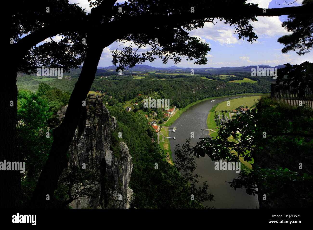 The Saxon region on the Elbe River in Germany Stock Photo - Alamy