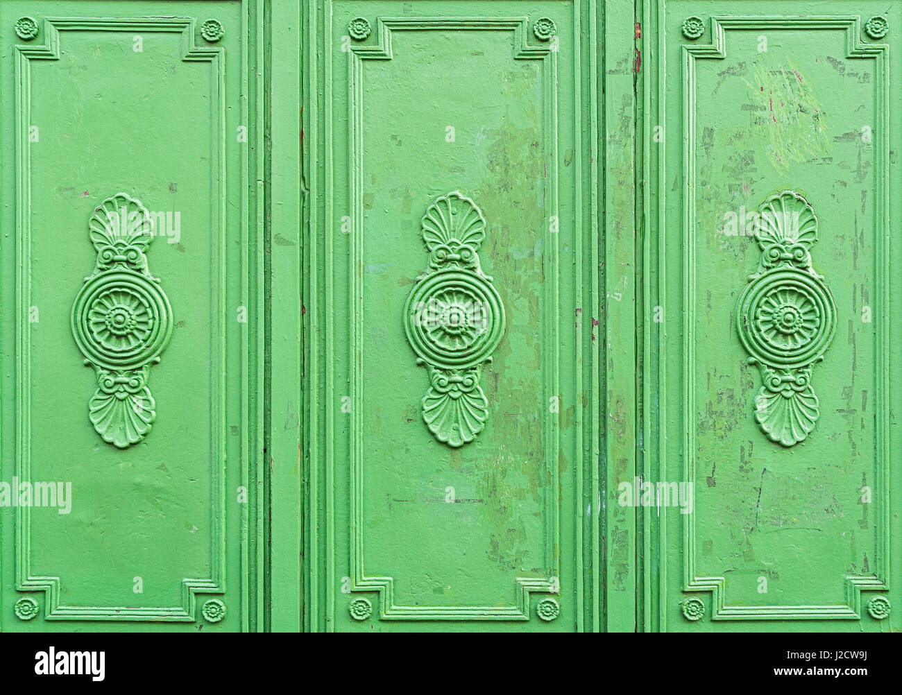 old grungy green metal pattern Stock Photo - Alamy