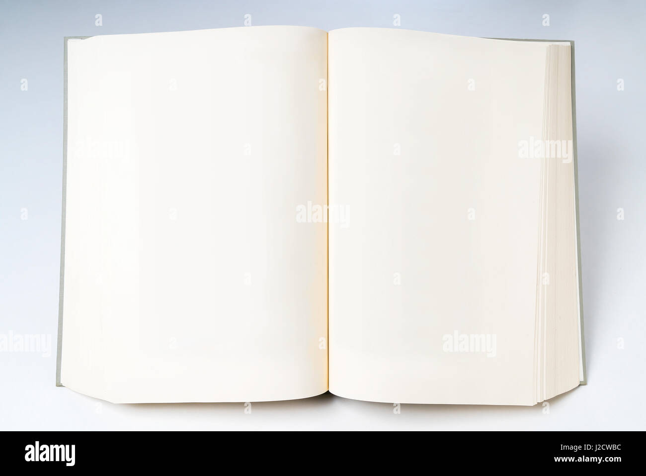 standing open blank book with white pages Stock Photo - Alamy