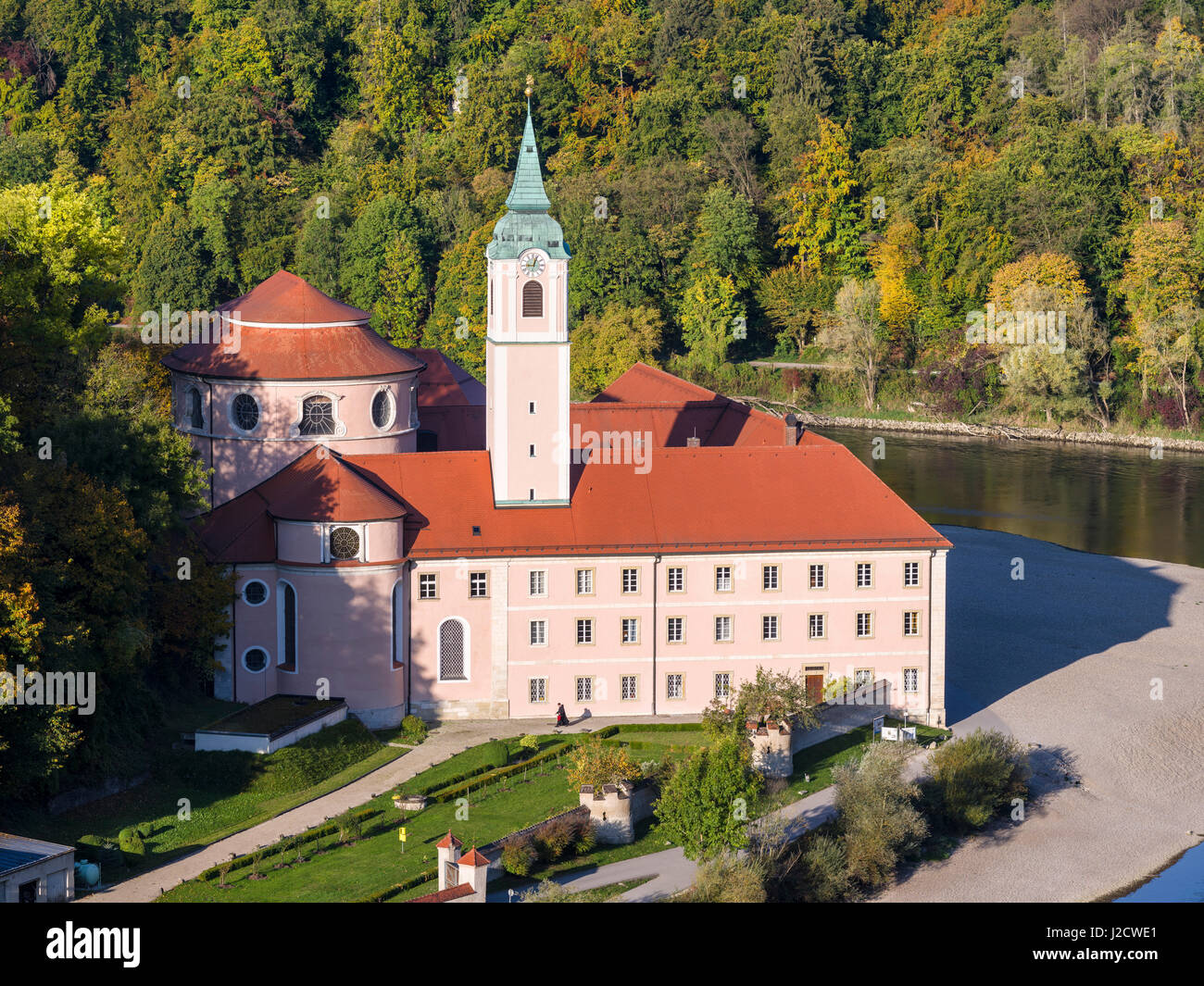 Weltenburg Monastery and the Danube Gorge (Weltenburger Enge) during ...