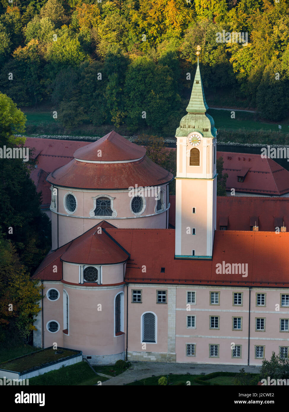 Weltenburg Monastery and the Danube Gorge (Weltenburger Enge) during ...