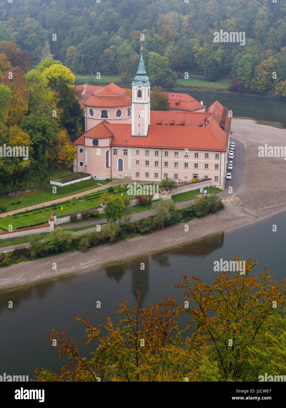 Weltenburg Monastery and the Danube Gorge (Weltenburger Enge) during ...