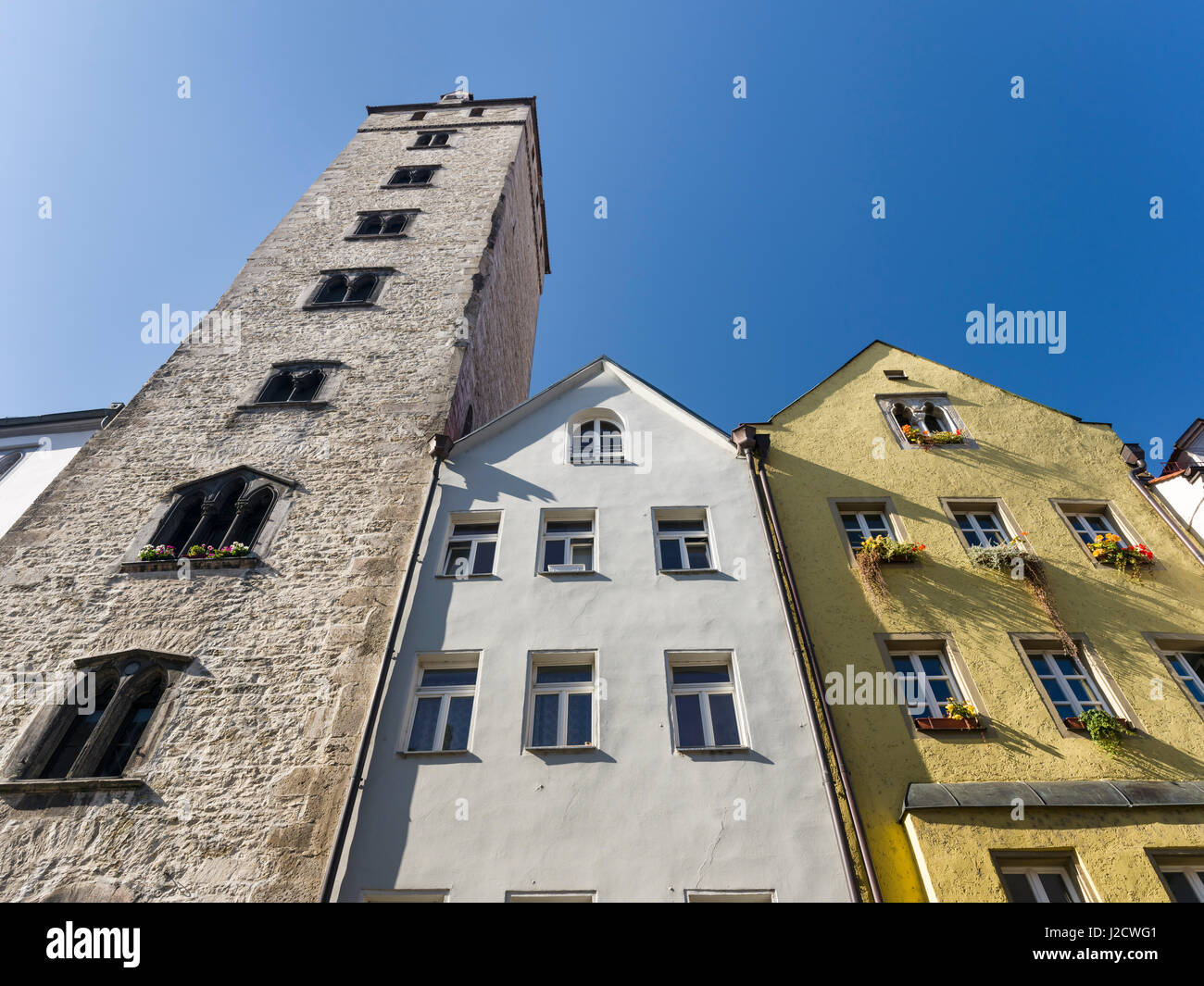 Regensburg in Bavaria, the Old Town is listed as UNESCO World Heritage ...