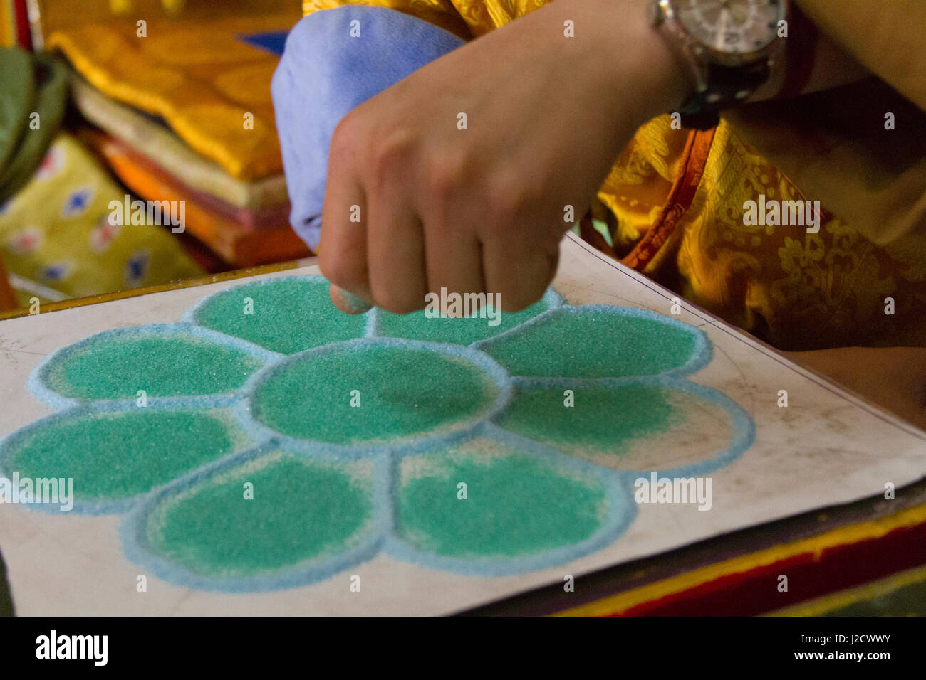 Tibetan Buddhist tradition. The creation and destruction of mandalas ...