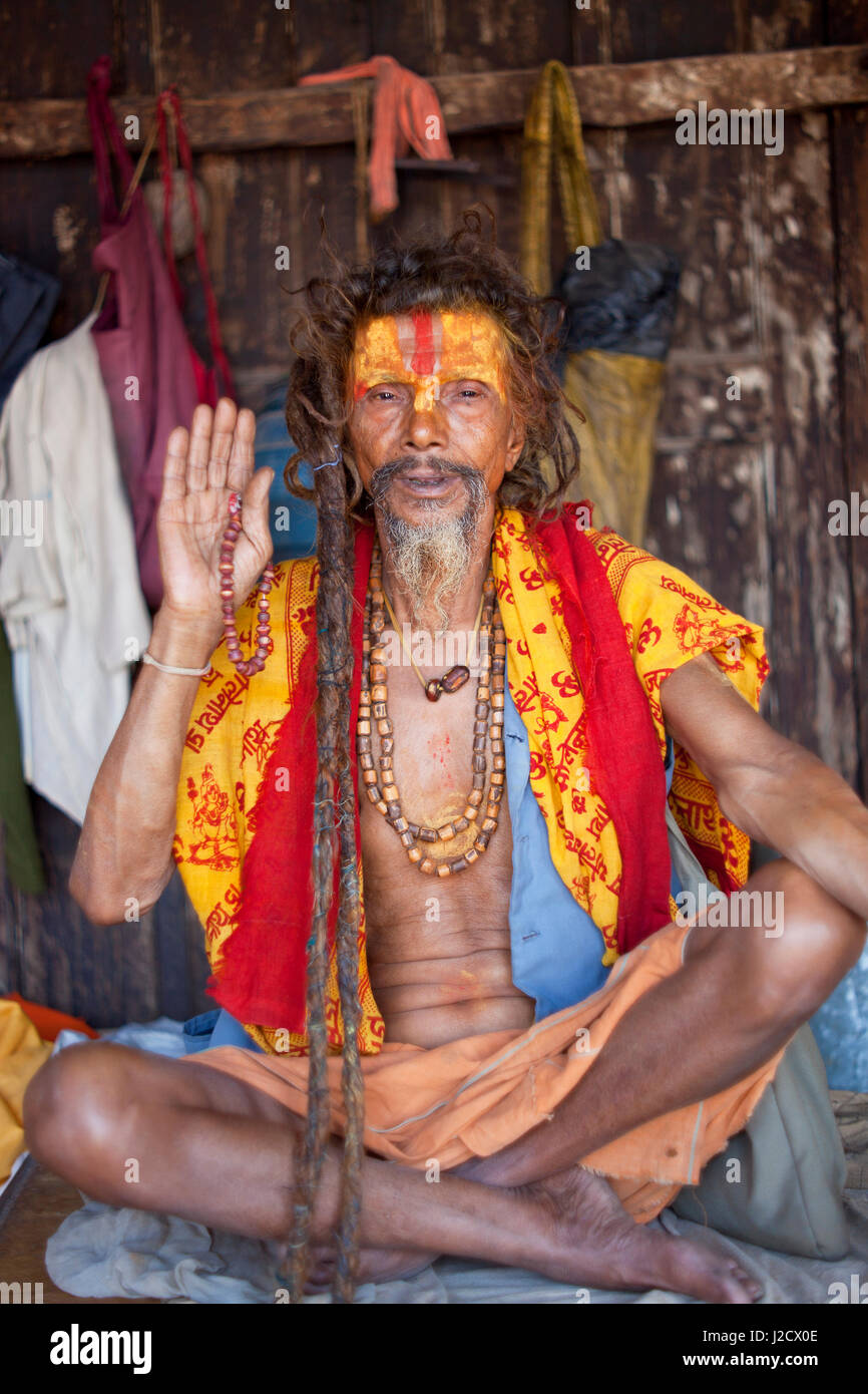 Sadhu or holy man, Kathmandu, Nepal Stock Photo - Alamy