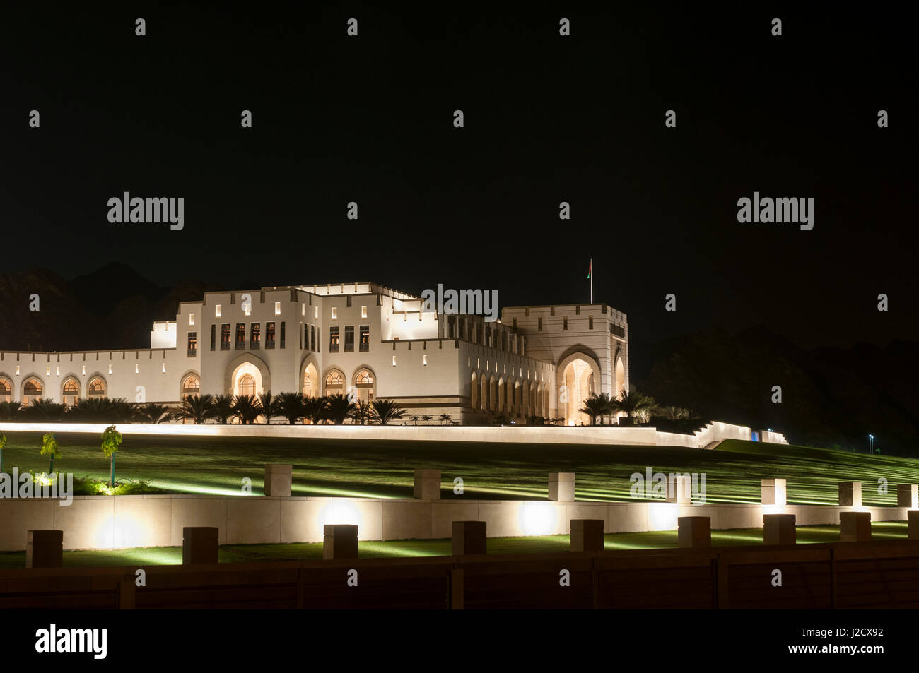 Parliament building in Al Bustan district, Muscat, Oman Stock Photo - Alamy