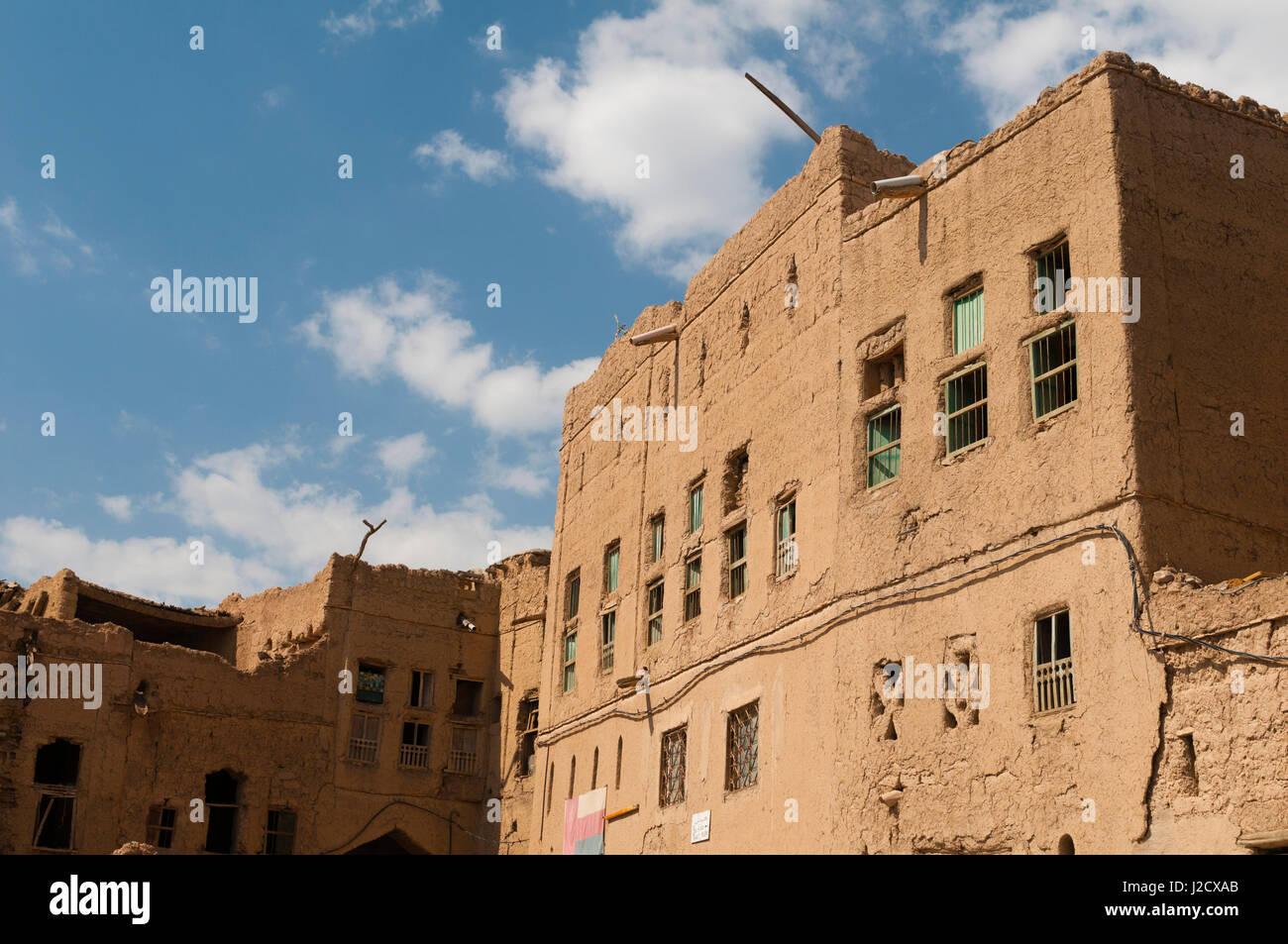 Building facade, Oman Stock Photo - Alamy