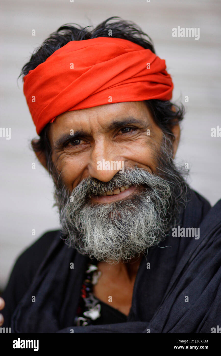 Portrait of a local man in cultural dress in Lahore Stock Photo - Alamy