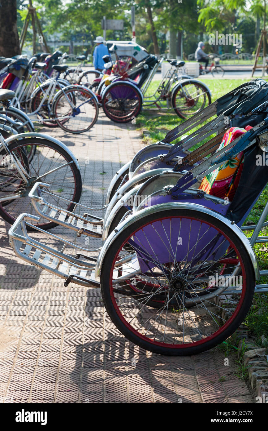 Vietnam, Hue Imperial City. Rickshaw Stock Photo - Alamy