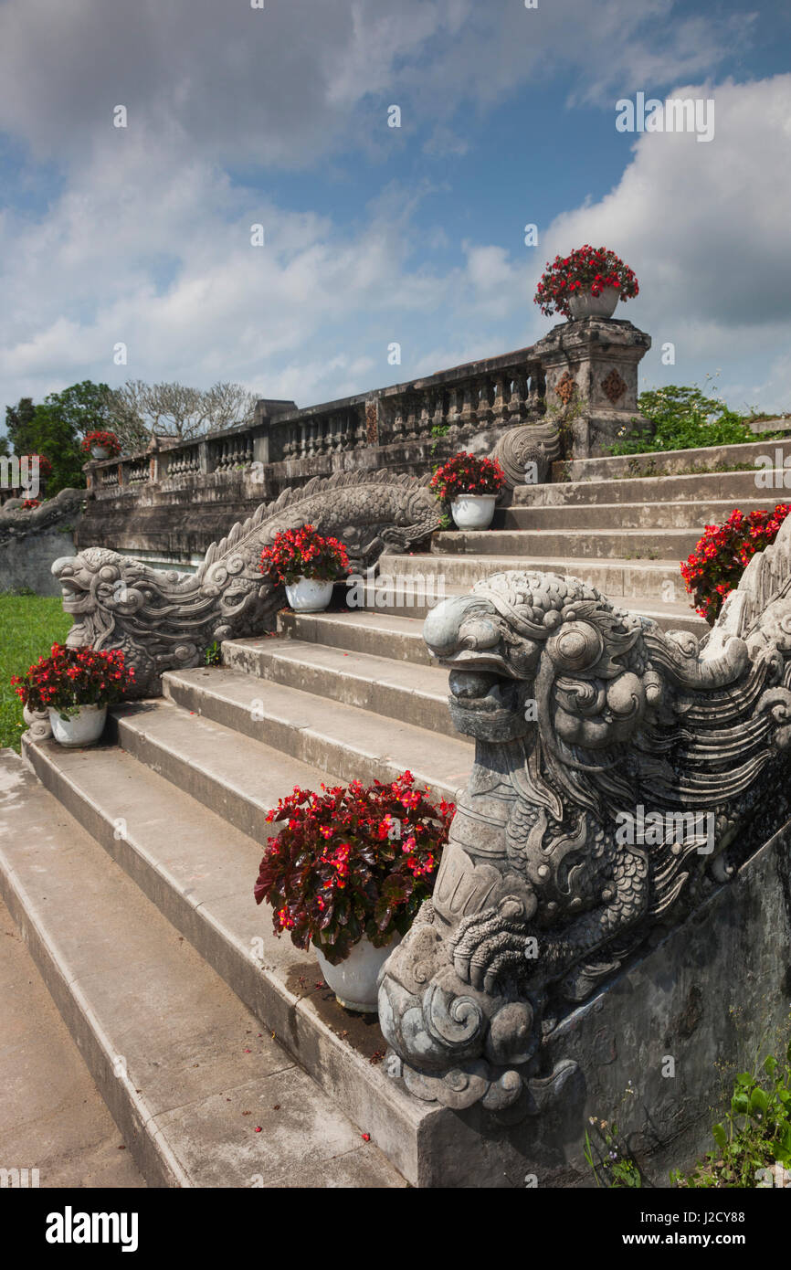 Vietnam, Hue Imperial City. Ruins of the Purple Forbidden City Stock ...